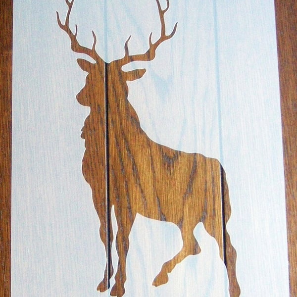 Scottish Highland Stag Stencil Reusable PP Shee... - Folksy