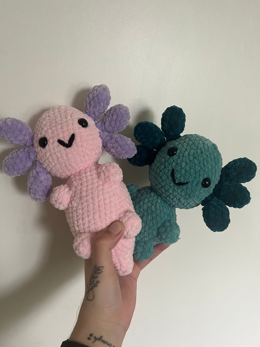 Crochet Axolotls - Folksy