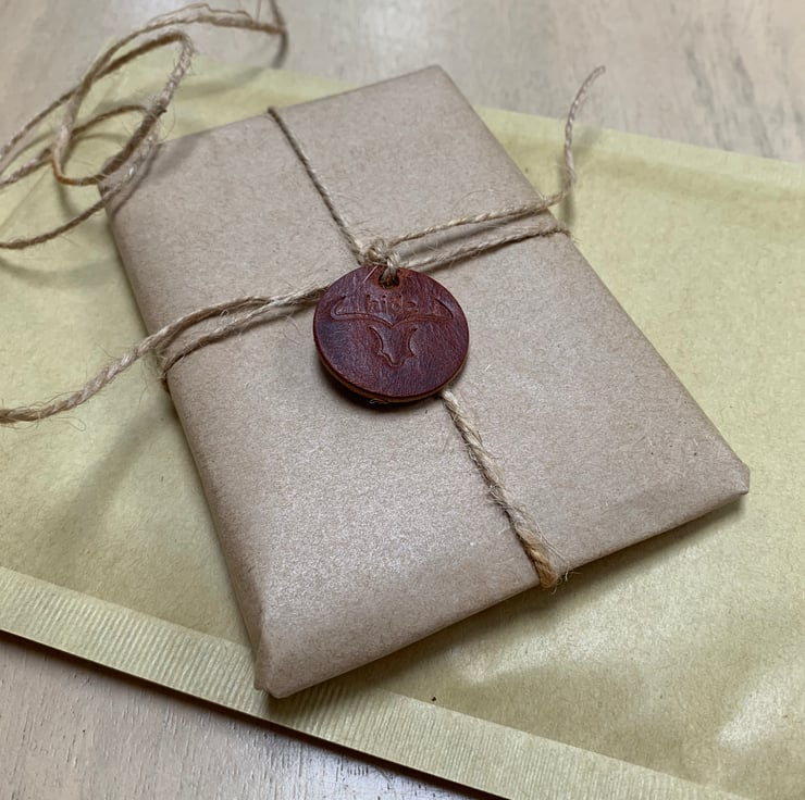 Leather wallet blue bifold for cash and cards - Folksy