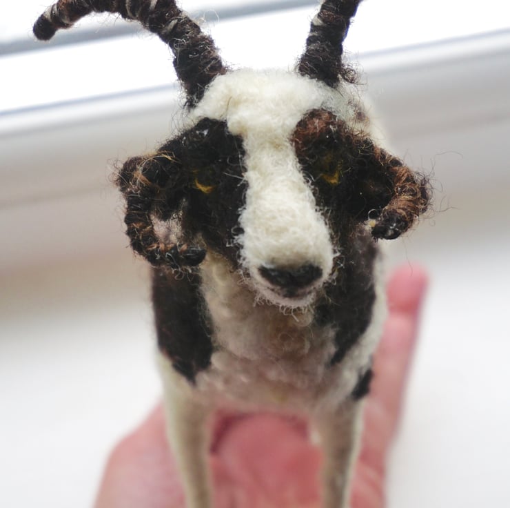 Jacob Sheep Ram needle felted - Folksy