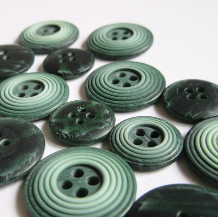 Green Gradient Buttons x13 - Folksy