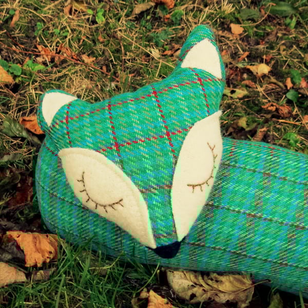 Long fox. A snoozy fox draught excluder made f... - Folksy