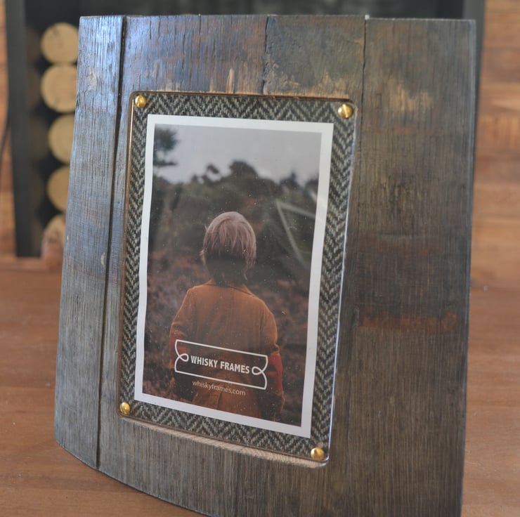 Single Reclaimed Whisky Cask Frame with Harris ... - Folksy