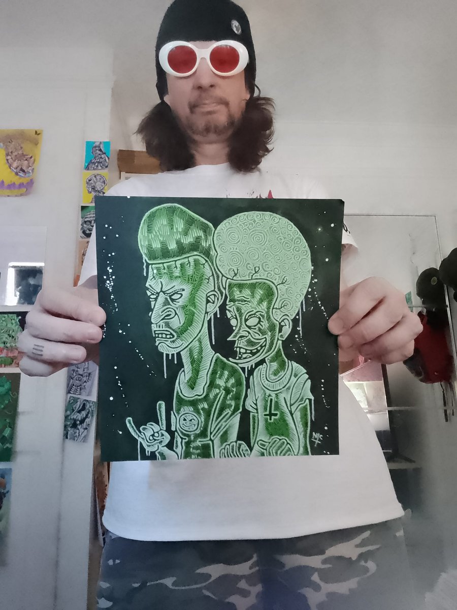 beavis butthead neon art - Folksy