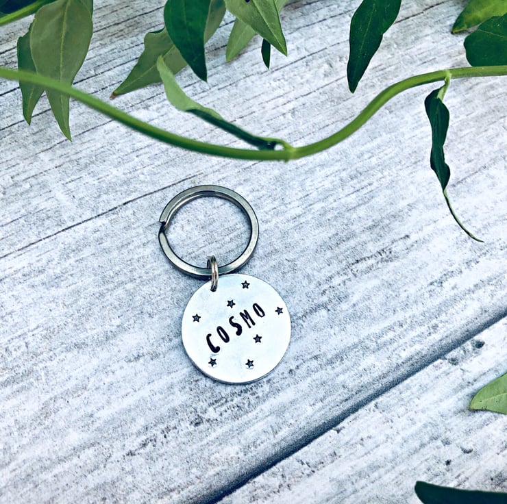 Dog Tag - personalised pet tag - aluminium - si... - Folksy