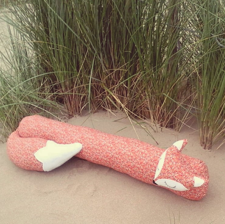 Fox draught excluder. 92cm in length. (36 in... - Folksy