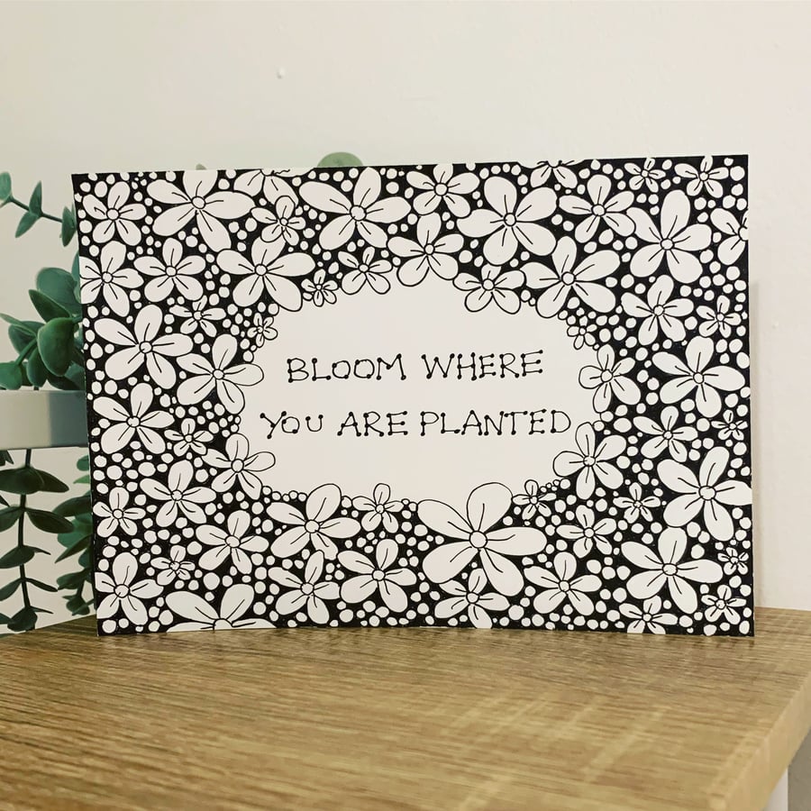 Hand draw doodle wall art - Folksy