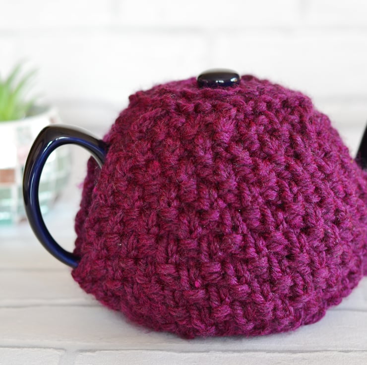 Tea Cosy Cover 24 Colours Super Chunky Knitted ... - Folksy