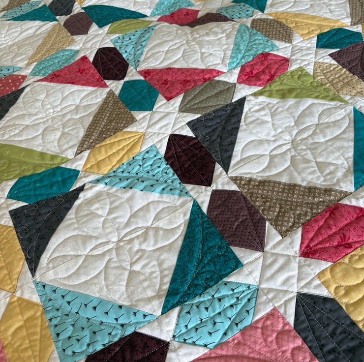 Handmade Patchwork Quilt 'Missy' - Folksy