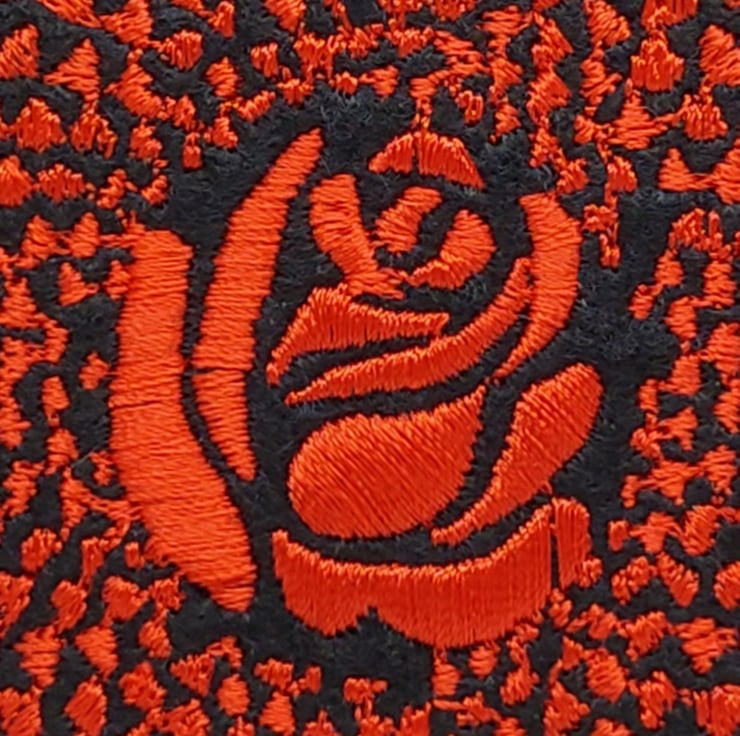 Valentines - Heart Shaped Hearts and Rose Embro... - Folksy