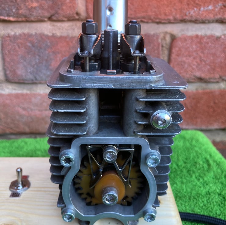 Engine Table Lamp, Industrial Style, made from ... - Folksy