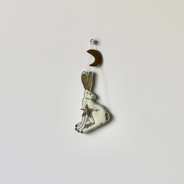 'Hare' - Hanging Decoration - Folksy