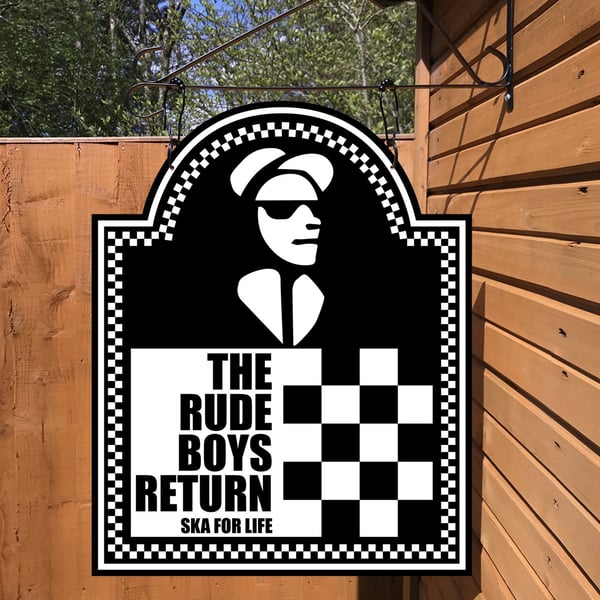 The SKA Bar - Hanging personalised bar sign - Folksy