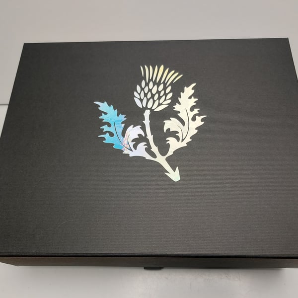 Luxury Thistle Design Whisky Drinkers Gift Set - Folksy