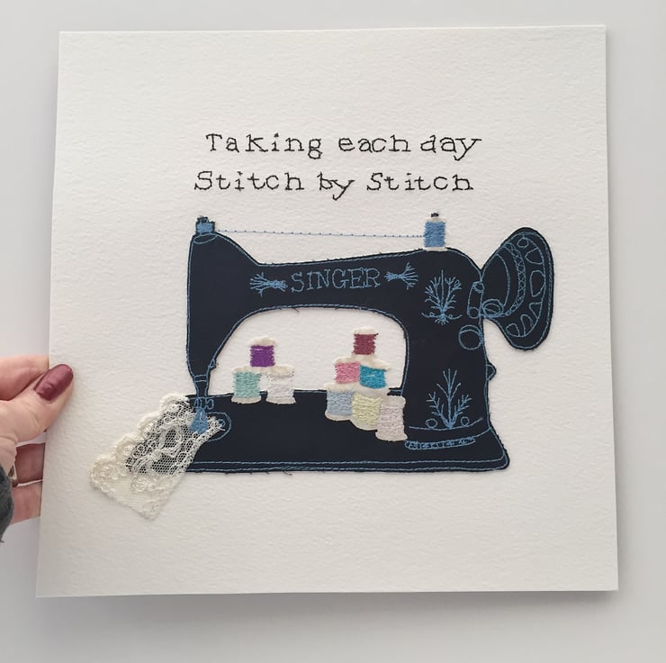 Singer Sewing Machine Embroidery Art - Folksy