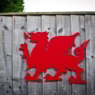 Red Welsh Dragon Metal Wall Art, CYMRU Dragon G... - Folksy