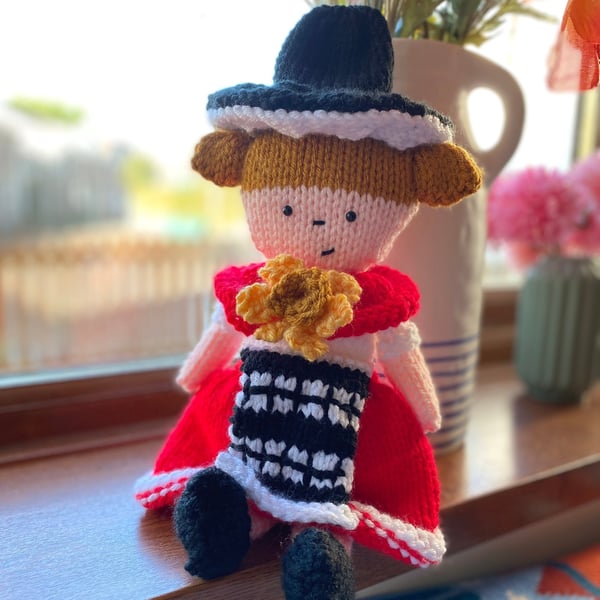 Welsh Doll Knitting Pattern- Wales Traditional ... - Folksy