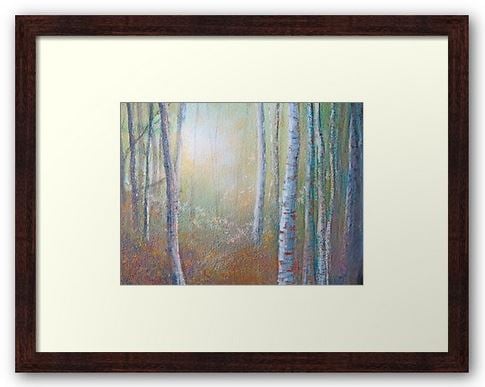 Silver birch forest in gloaming a reproduction ... - Folksy