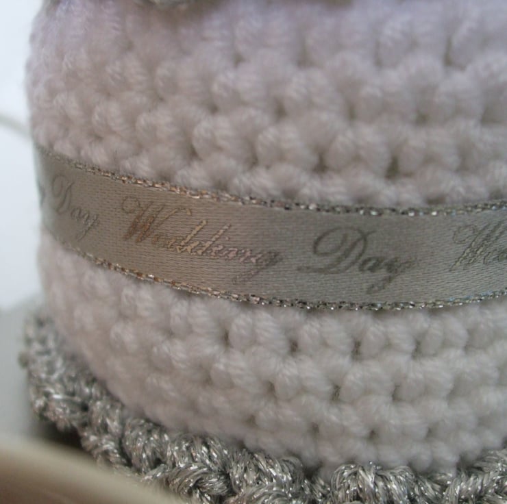 Crochet Wedding Cake Greeting Card - Folksy