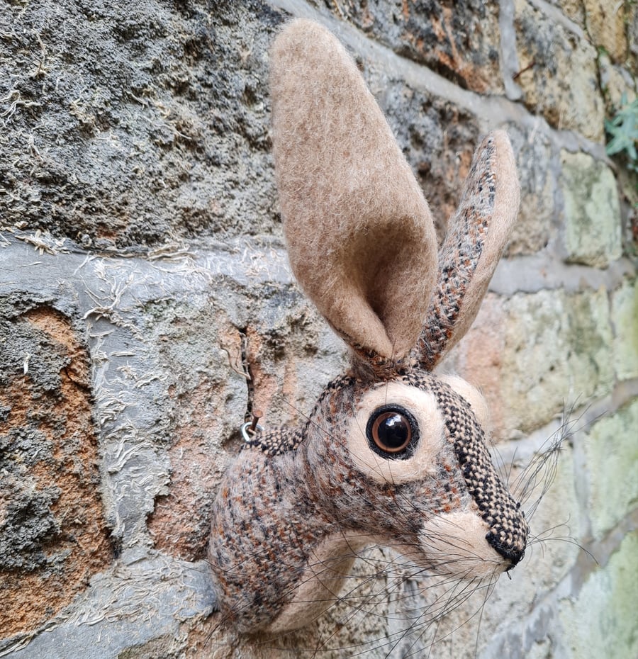 Faux Hare Head - animal replica- Mr Haworth - Folksy