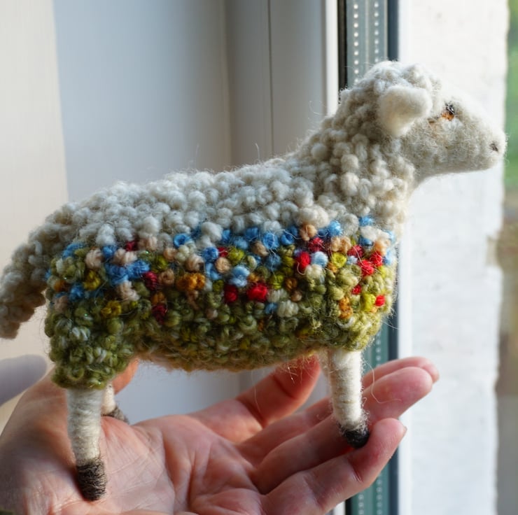 Needle Felted & Embroidered sheep - Folksy