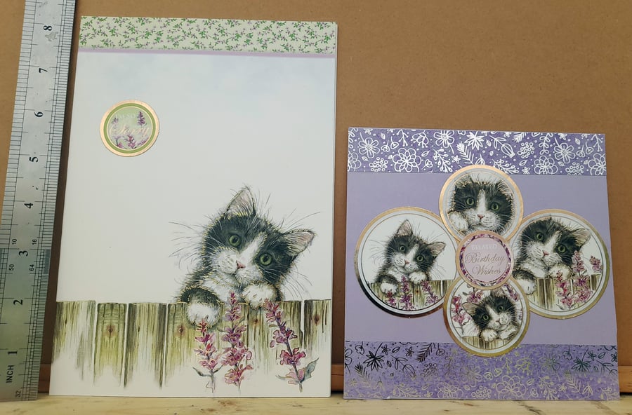 Cute Cats Cards Illustrated 4 Pack - FREE Deli... - Folksy