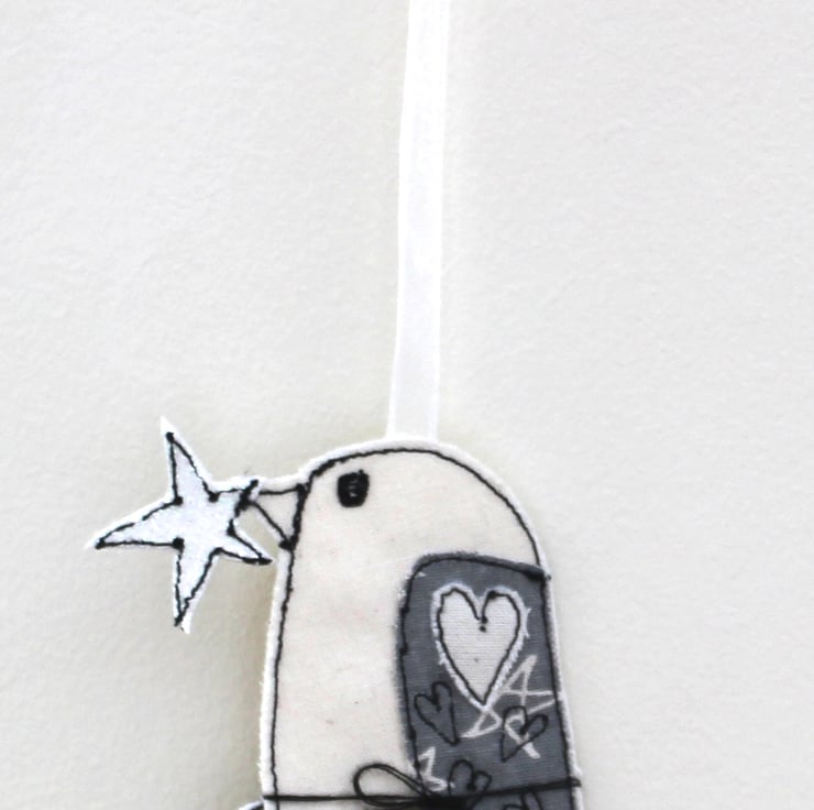 'A Little Birdie Told Me' - Hanging Decoration - Folksy