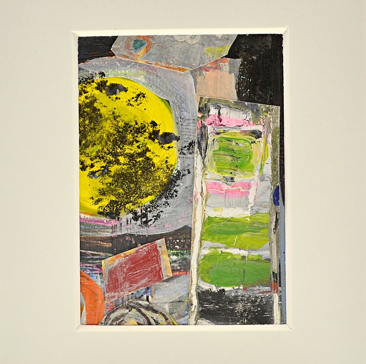 ACEO Original Mixed Media Work of Ladders - Folksy