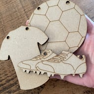Football Kit Paint Craft Set - Ready To Paint - Folksy