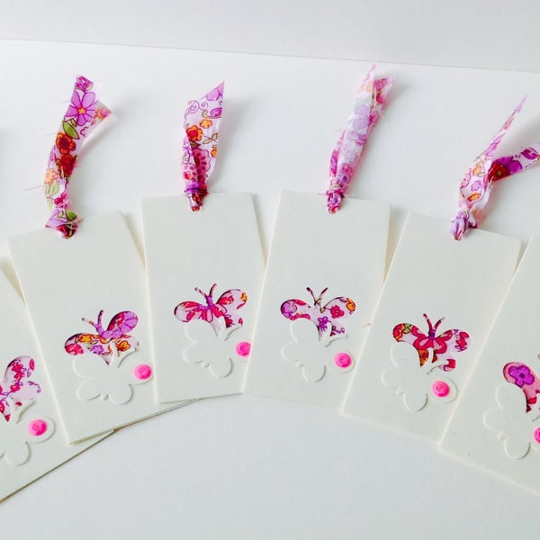 Gift,Message,Tags,Pack of Six,Handmade Name Tags. - Folksy