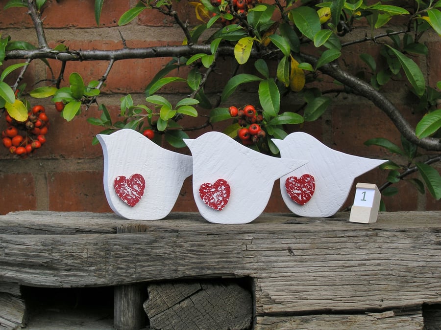 Single Robin made from Reclaimed (Design No. 1) - Folksy