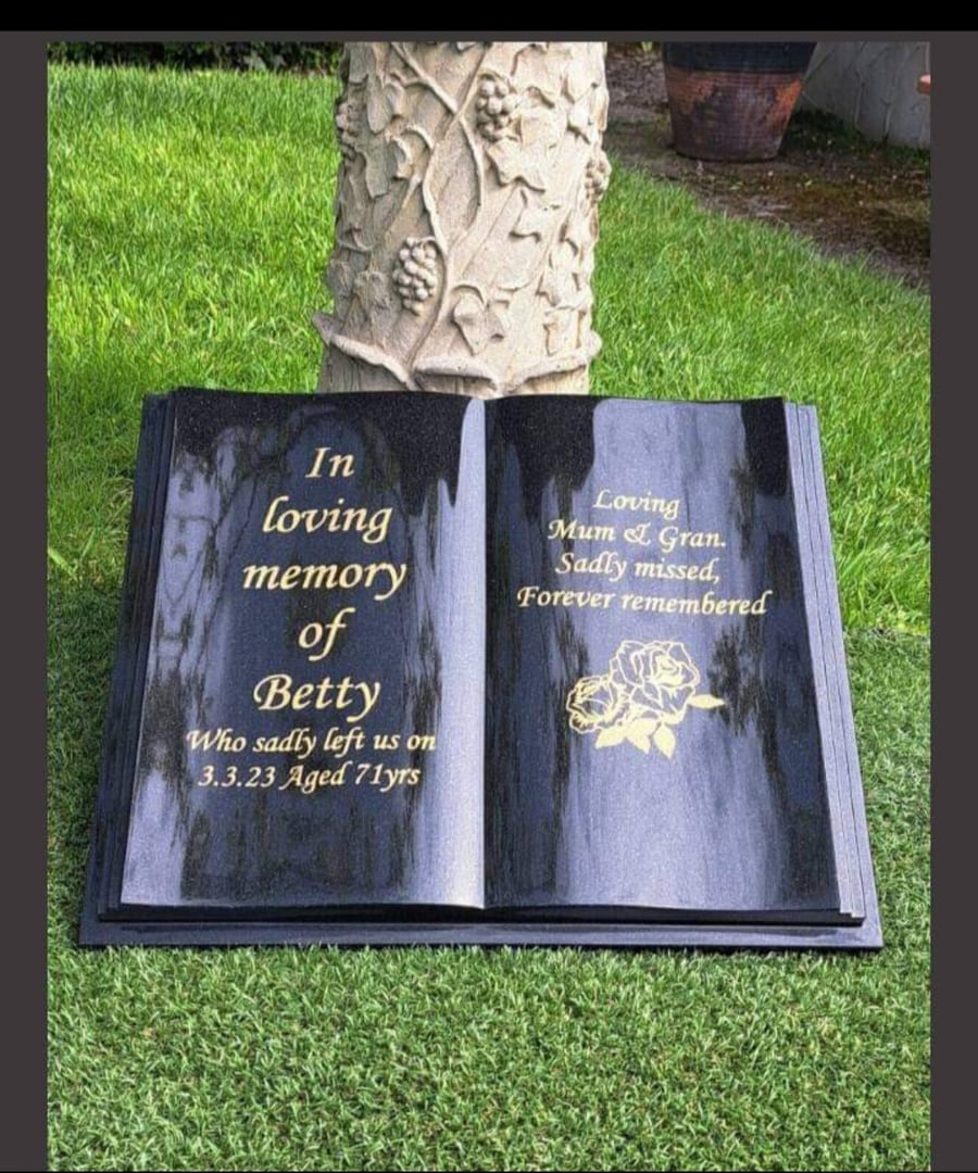 Memorial Grave Marker Grave Stone Headstone Fla... - Folksy