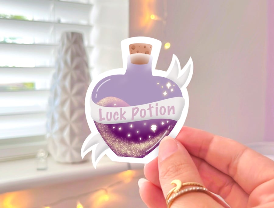 Luck Potion Die Cut Sticker - Folksy
