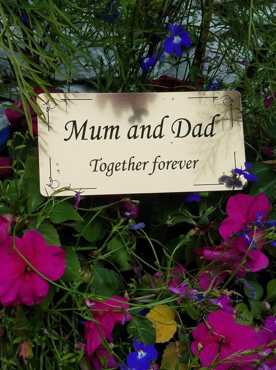 Memorial Tree Dedication Garden Marker Grave P... - Folksy