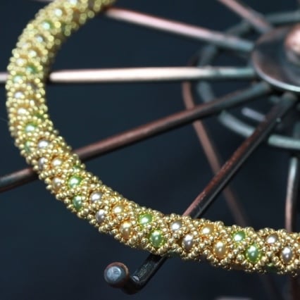 SALE: Gold Netted Treasure Necklace - Folksy