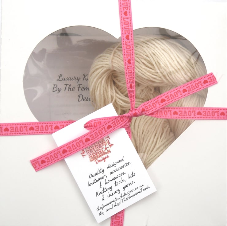 Knitting Kit for choice of 2 lace cowls - Folksy