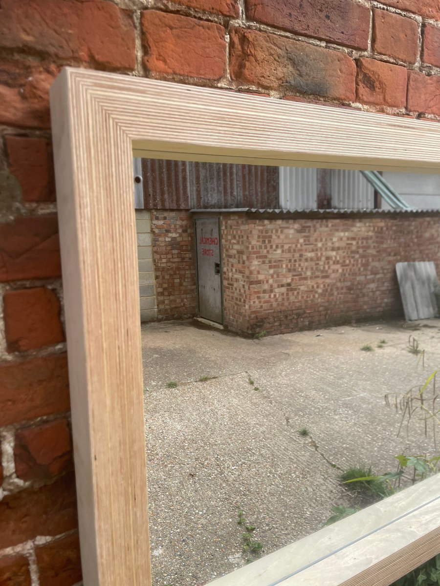 Birch Ply Layered Mirror Frame - Folksy