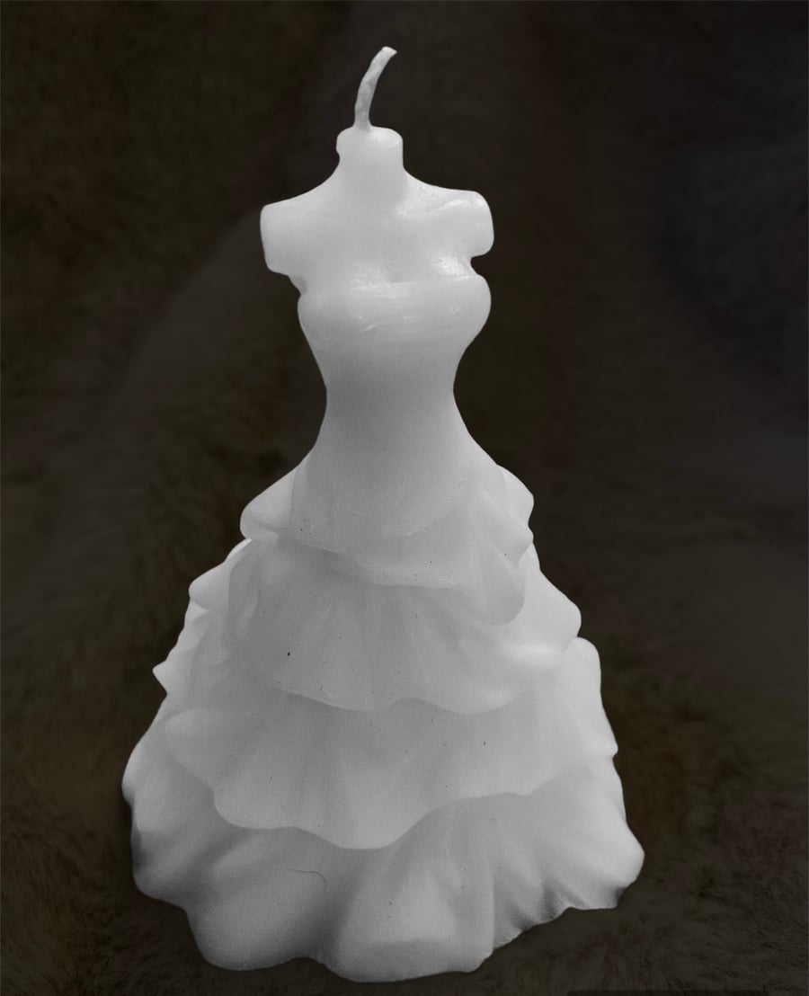 Wedding Dress Candle - Folksy