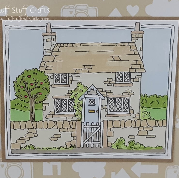 Handmade new home card - country cottage - Folksy