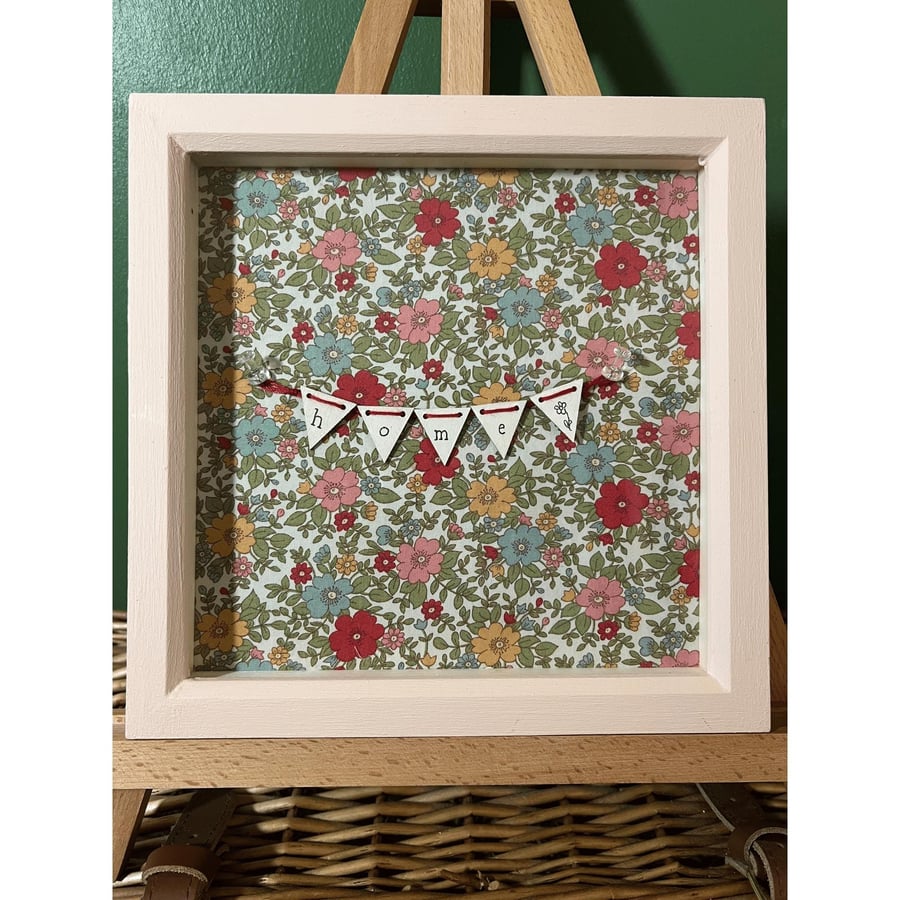 The Kathryn: Deep Box Picture Frame with Floral... - Folksy