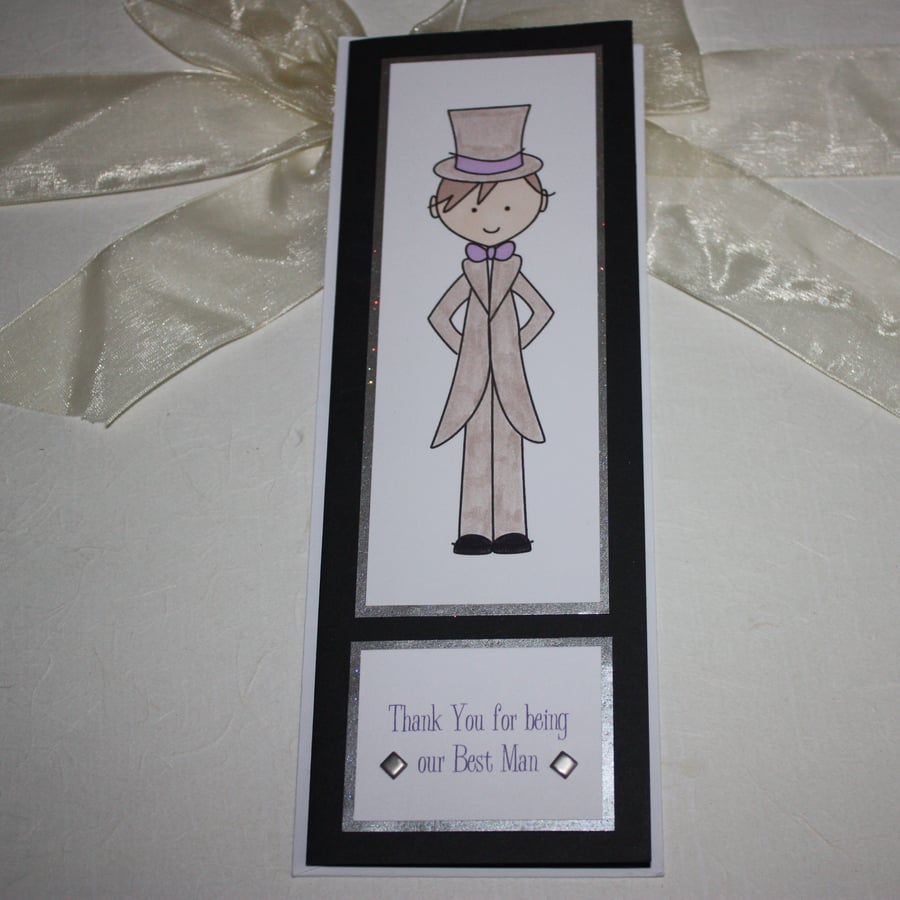 Thank You Best Man card - Folksy