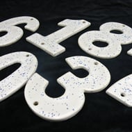 Ceramic House Number Stoneware clay House Tiles... - Folksy