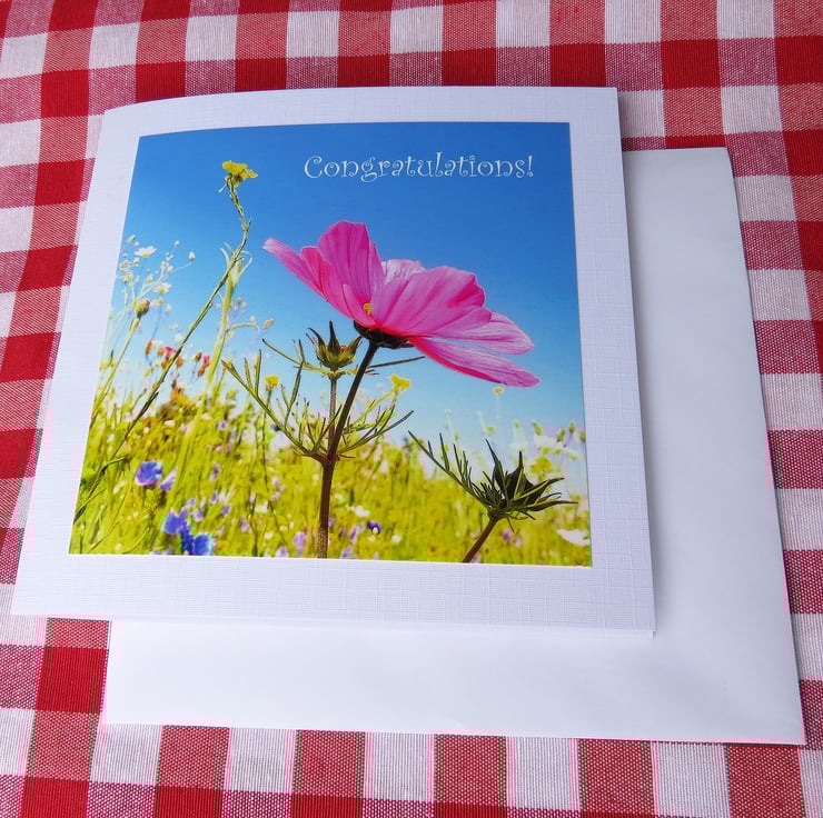 Congratulations! A card featuring an original ... - Folksy