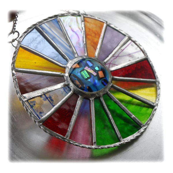Summer Garden Suncatcher Stained Glass Handmade... - Folksy