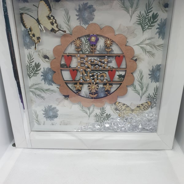 hand made shadow box best nan - Folksy