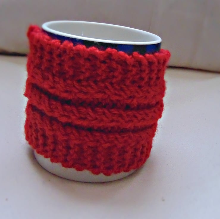 Red Mug Cosy - Folksy