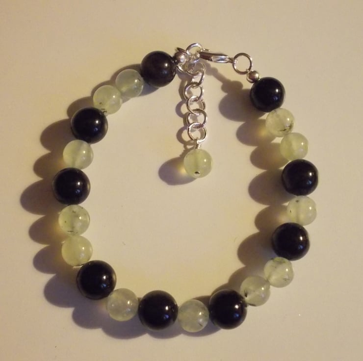 Prehnite and Golden Obsidian Set - Folksy