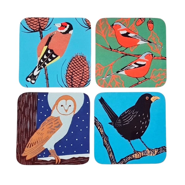 Coasters, Bird Coasters, Set of Coasters, Coast... - Folksy