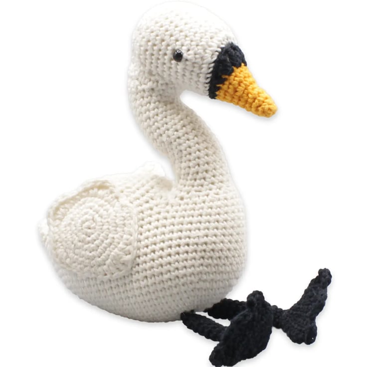 Lilly the Swan Crochet Kit, DIY craft kit, Craf... - Folksy