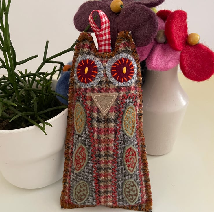 Lavender filled Tweedie Owl (code 9) - Folksy